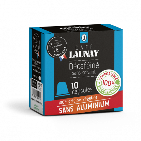 Décaféiné- Caps. NESPRESSO® - 100% biodégradables